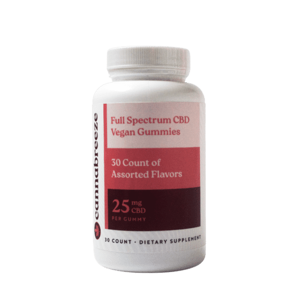 30 Ct. Full Spectrum CBD Vegan Gummies | Cannabreeze