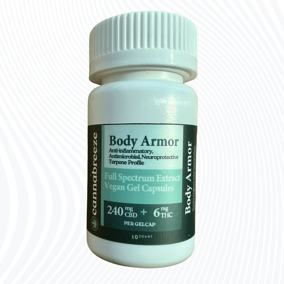 2400mg Body Armor Capsules-10 Ct. | Cannabreeze Hemp